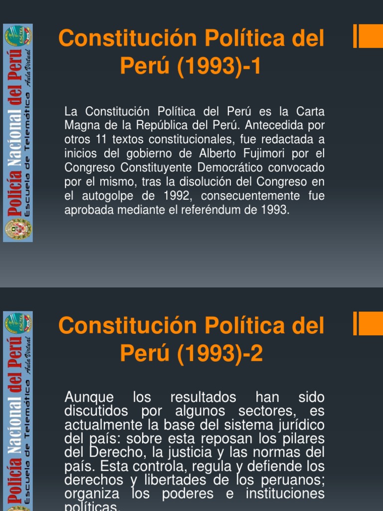 Constitucion Politica Del Peru | PDF | Constitución | Perú