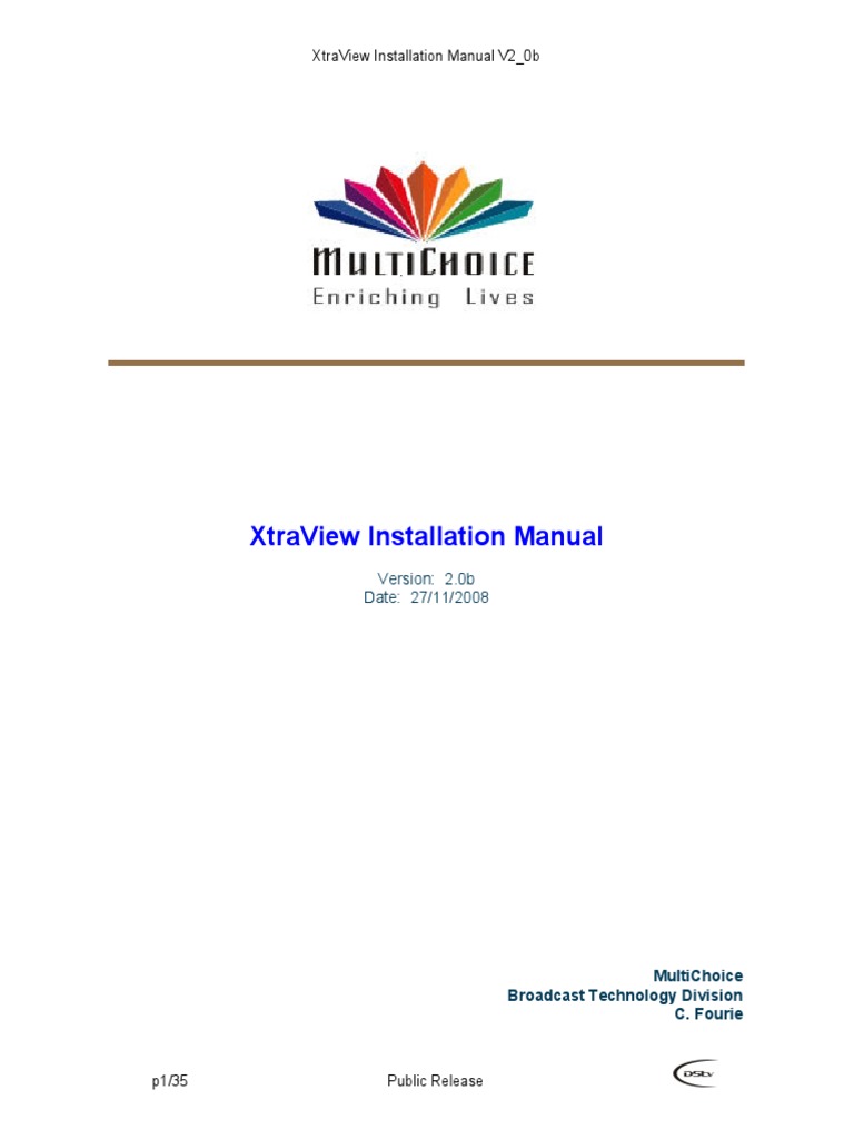 XtraView Installation Manual V2 0b | PDF | Digital Video Recorder | Hdmi