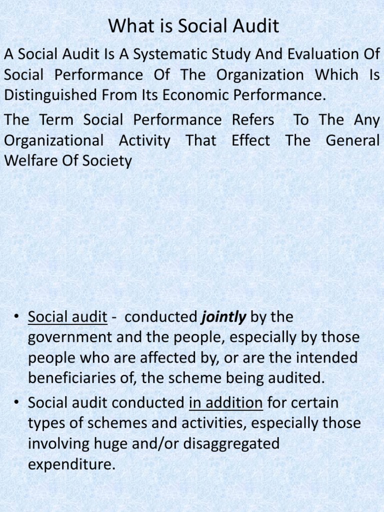 What Is Social Audit | PDF | Audit | Stakeholder (Corporate)