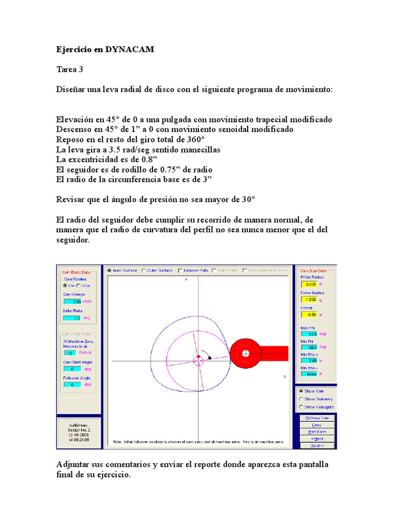 Ejercicio en DYNAporyecto dynaCAM | PDF