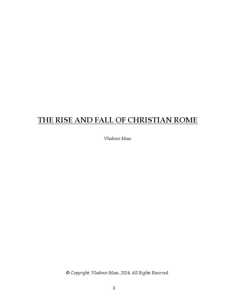 529 The Rise and Fall of Christian Rome | Download Free PDF ...