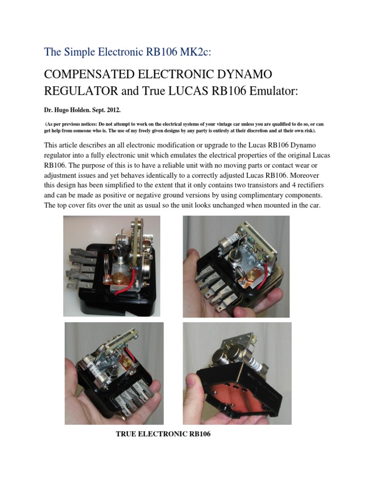 The Simple Electronic RB106 MK2comp | Download Free PDF | Relay | Inductor