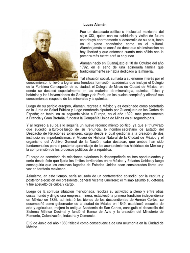 Lucas Alamán | México | Política