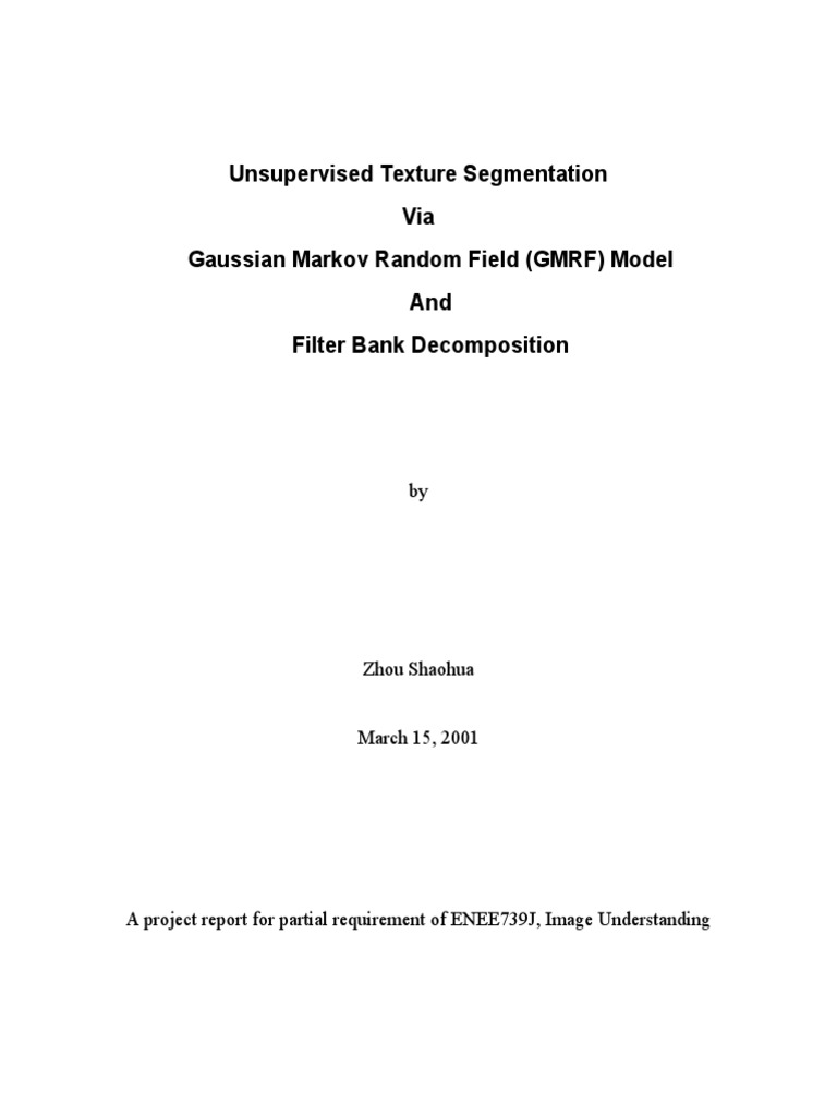 Texture Segmentation Pdf Image Segmentation Cluster Analysis 0878