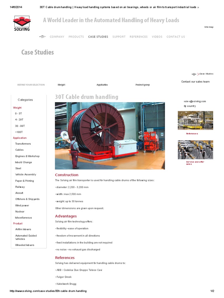 Case Studies: A World Leader in The Automated Handling of Heavy Loads ...