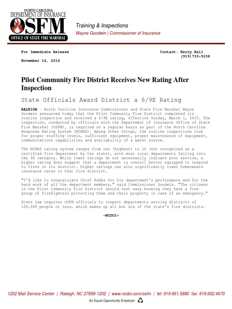 New Iso Rating-Pilot Community News Release | PDF