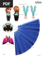 Disney Frozen Elsa Papercraft Craft Printable 0913 | PDF | Clothing ...