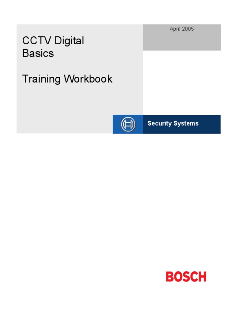 CCTV Digital Basics Training Workbook | PDF | Data Compression | Video