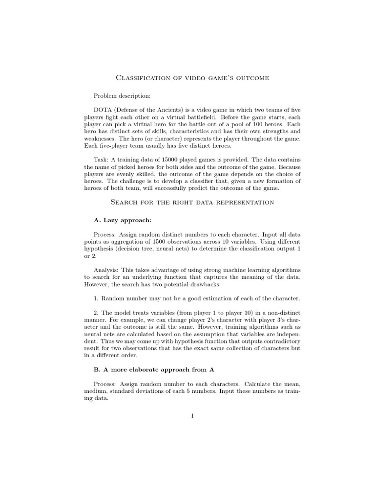 Dota Classification | PDF | Statistical Classification | Artificial Neural Network