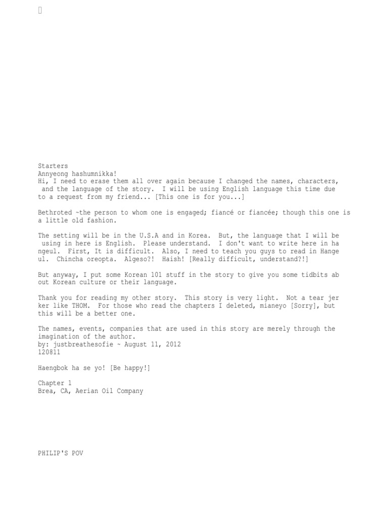 Korean-American Betrothal Story | PDF | Engagement | Marriage