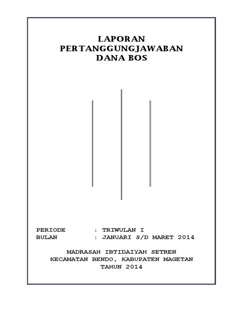 Laporan Dana BOS MI Setren 2014 | PDF