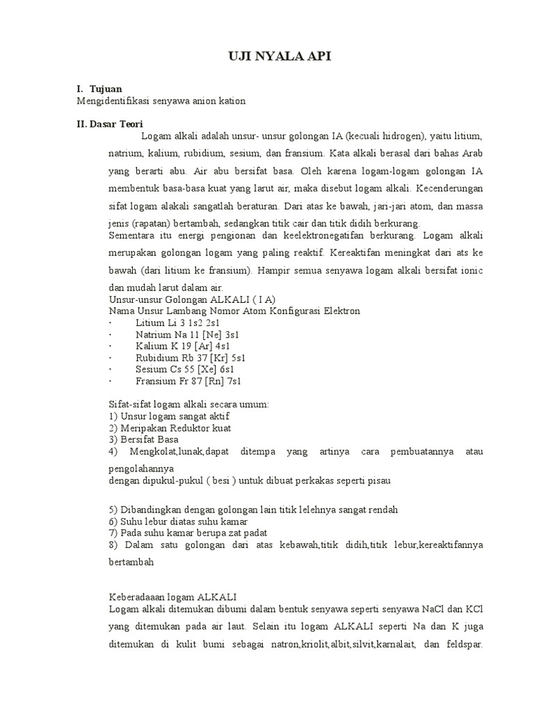 Laporan Uji Nyala Api Rima | PDF