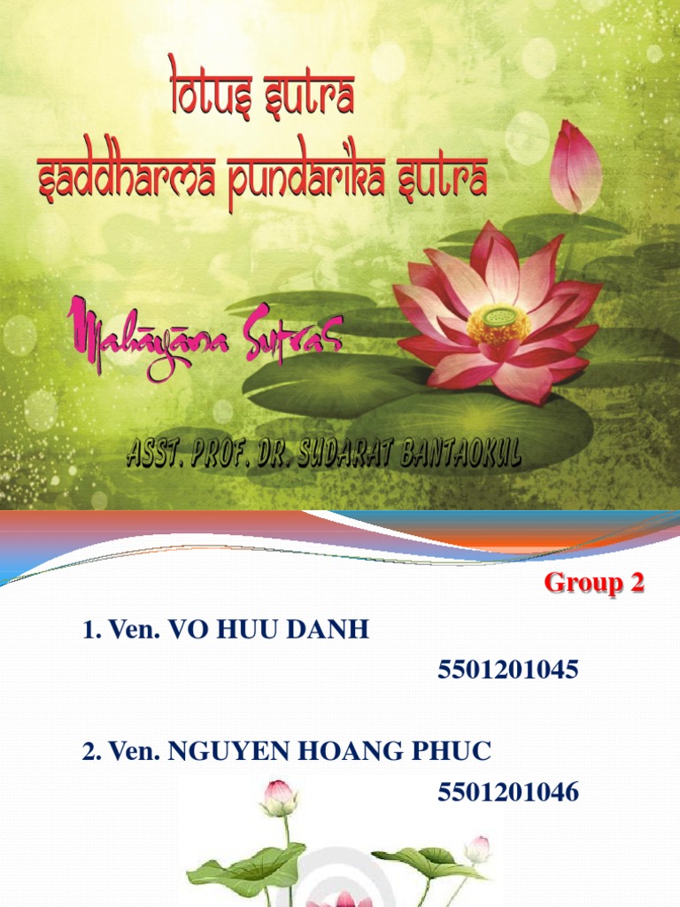 Lotus Sutra | PDF | Lotus Sutra | Buddhahood