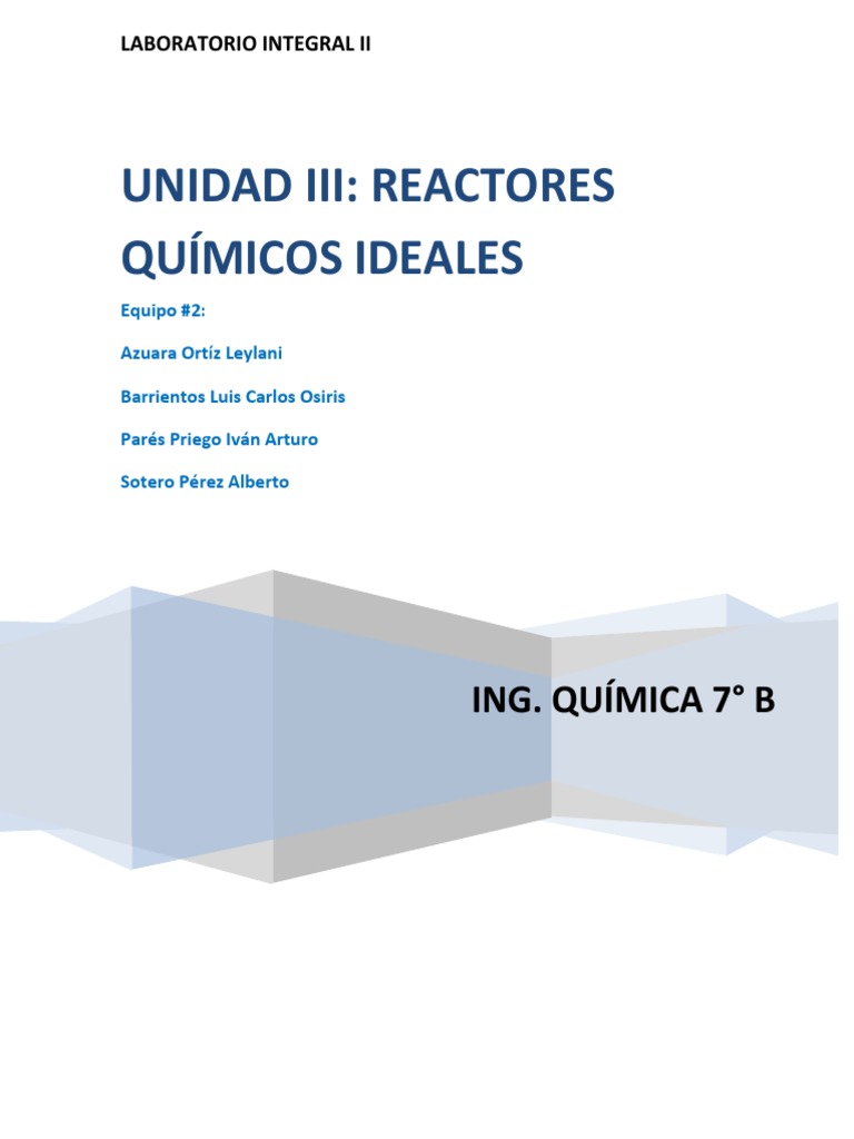 Reactores Químicos | PDF | Reactor Quimico | Química