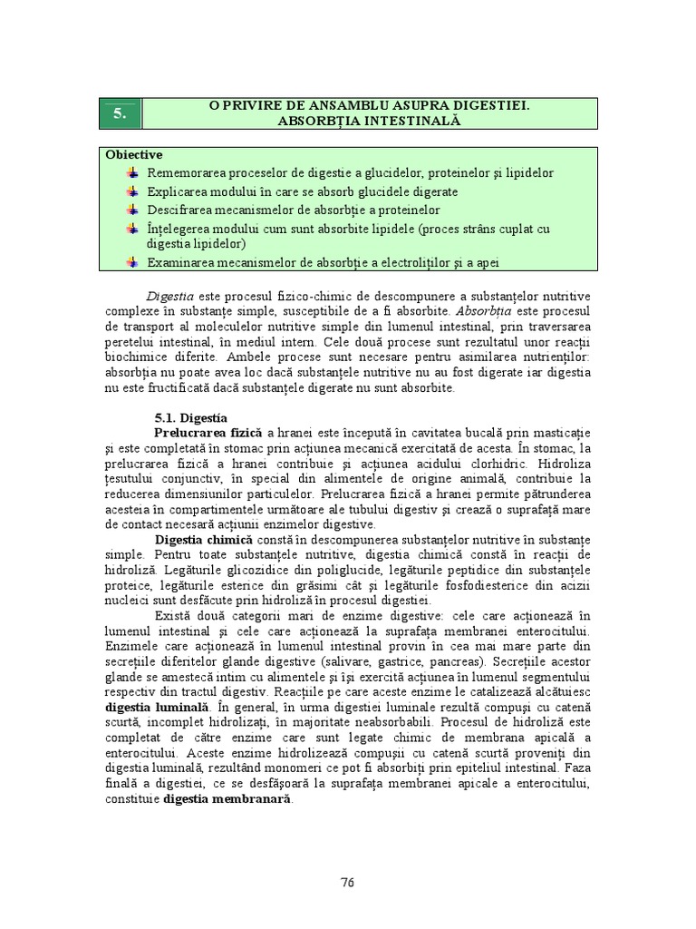 Absorbtia Intestinala | PDF