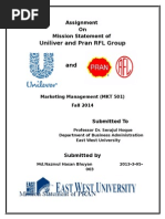 Unilever Mission Statement | PDF | Sustainability | Unilever