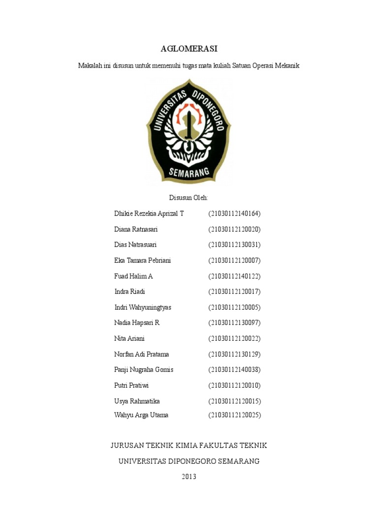 AGLOMERASI | PDF