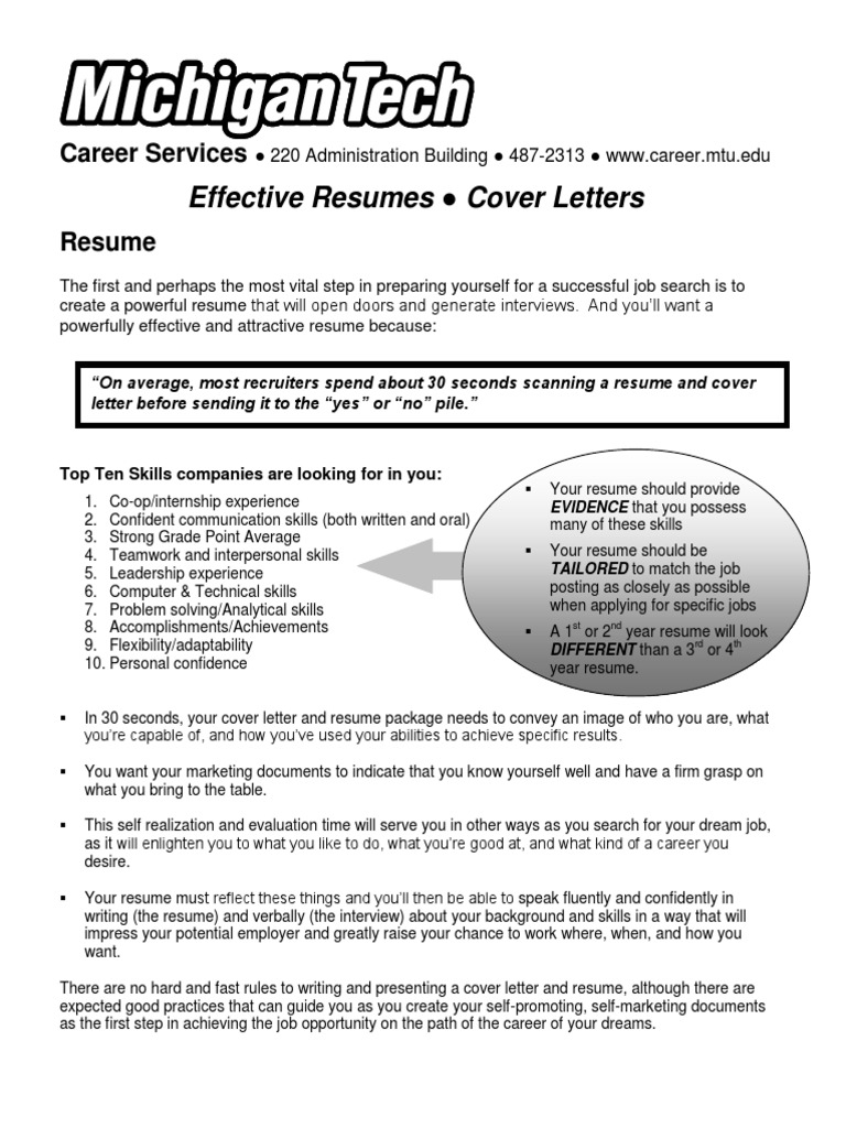 Resume Handout | PDF | Résumé | Databases