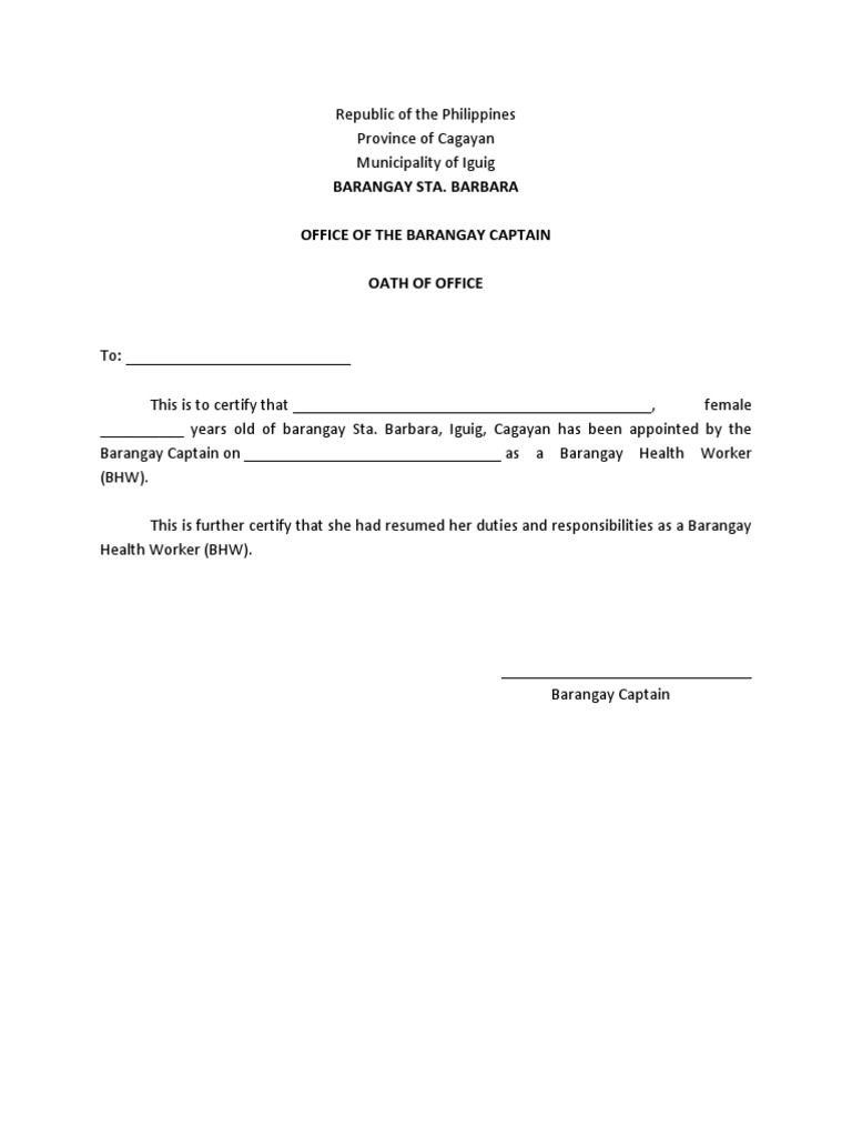 Oath of Office | PDF