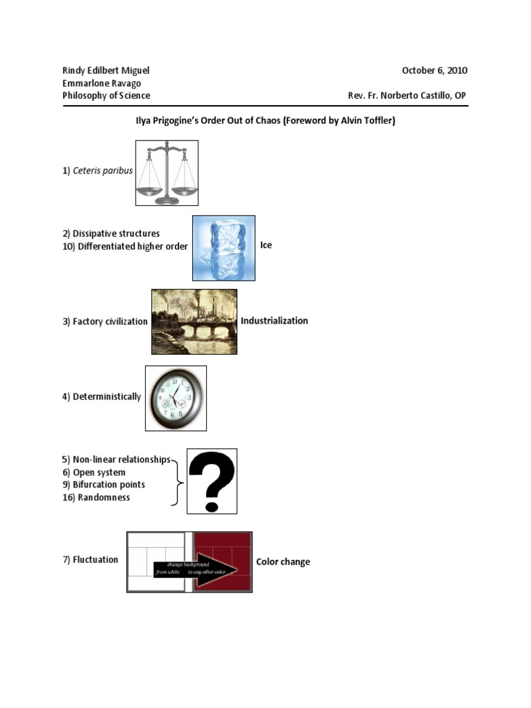 Prigogine's Order Out of Chaos Explained | PDF