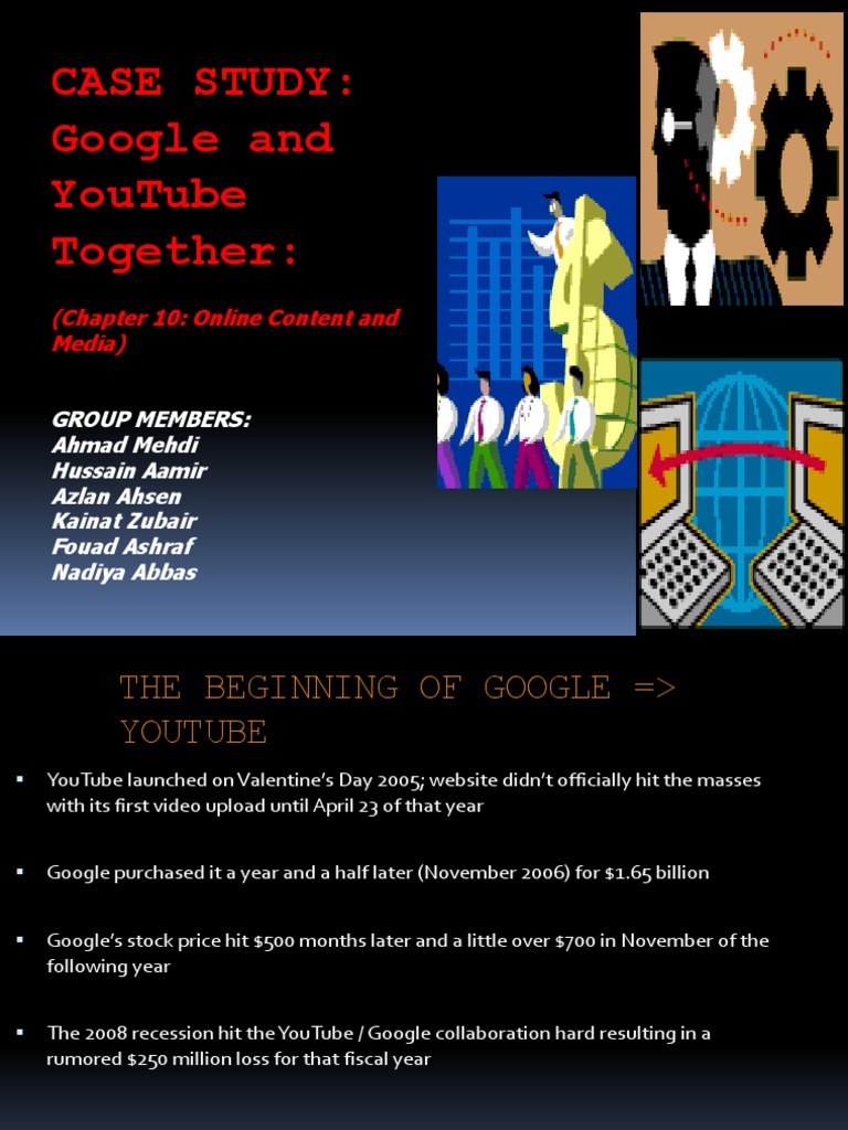 Case Study: Google and Youtube Together:: (Chapter 10: Online Content ...