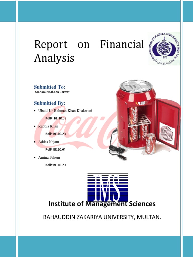 Report of Coca Cola | PDF | The Coca Cola Company | Coca Cola