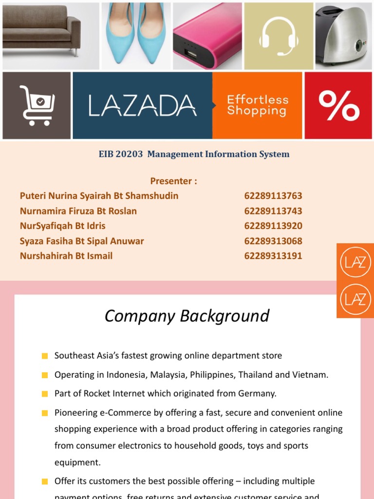 Lazada Slide | PDF | Online Shopping | Information Technology Management