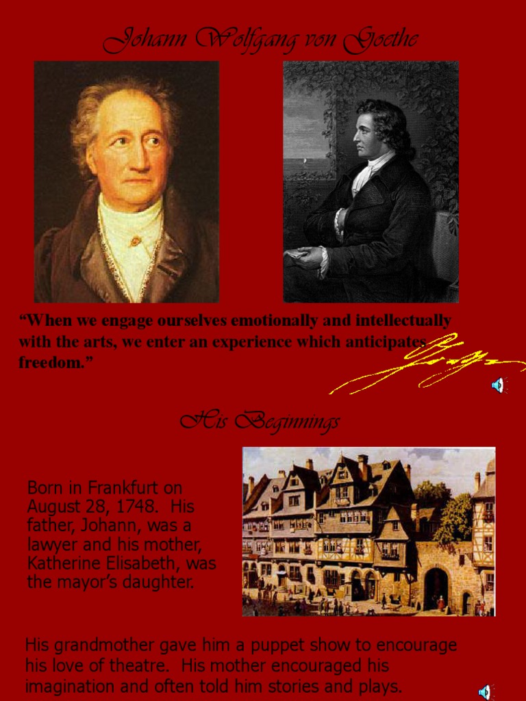 Johann Wolfgang Goethe | PDF | Johann Wolfgang Von Goethe | Friedrich ...