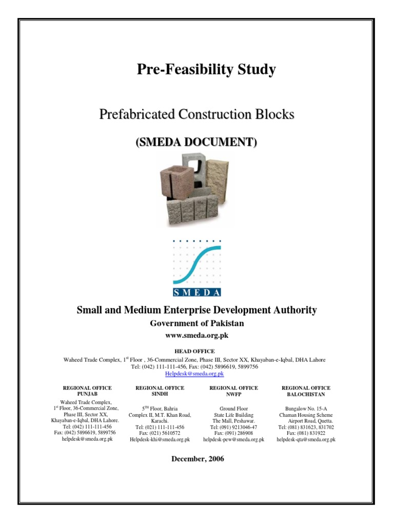 Prefabricated Construction Blocks | PDF | Concrete | Supply Chain