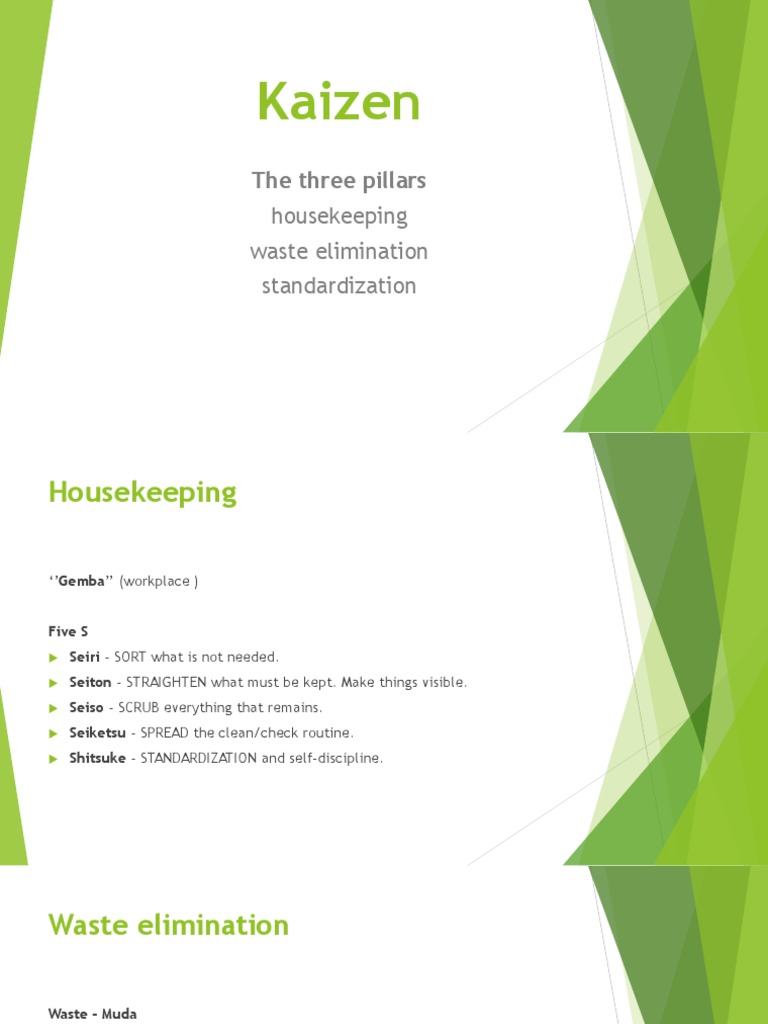 Kaizen: The Three Pillars | PDF