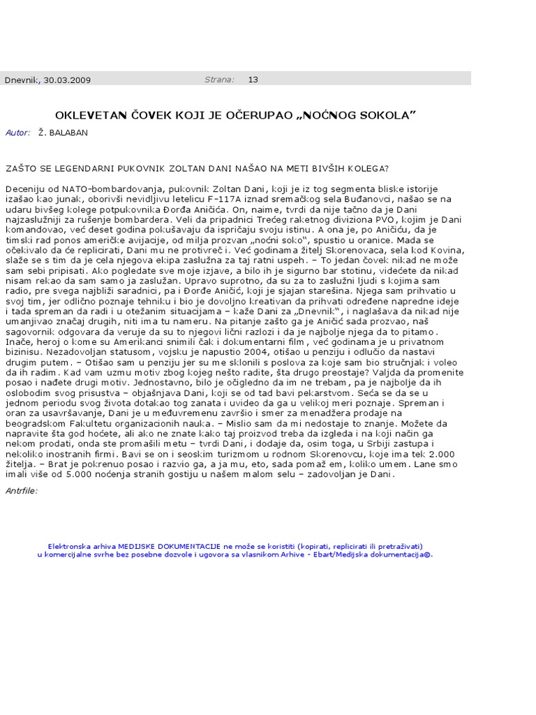 Ratni Dnevnik, Smena | PDF