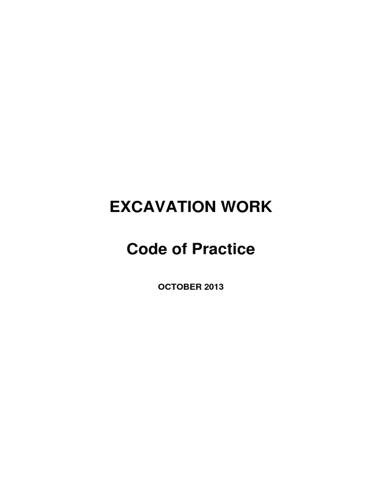 Excavation Work V2 | PDF | Occupational Safety And Health | Safety