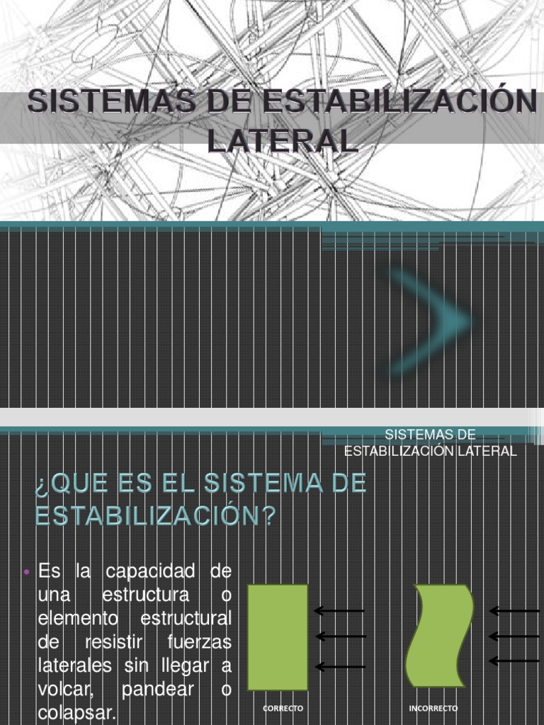 Sistemas de Estabilización Lateral | PDF | Rigidez | Fundación (Ingeniería)