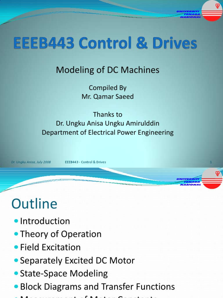 Modeling and Analysis of DC Machines: A Comprehensive Guide to Understanding DC Motor Dynamics ...