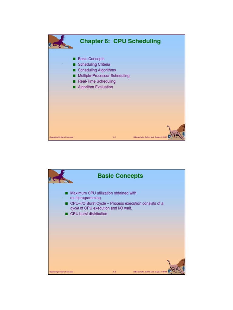 Chapter 6: CPU Scheduling: Cycle of CPU Execution and I/O Wait | PDF | Scheduling (Computing ...