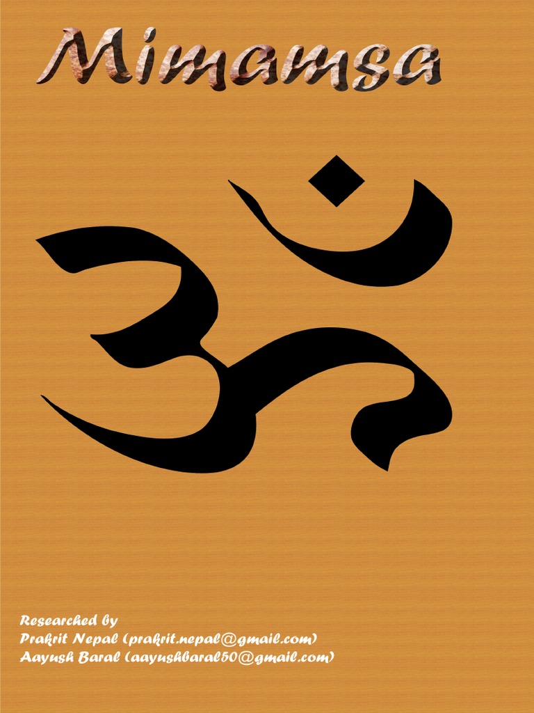 Mimamsa Final | PDF | Vedas | Hindu Texts