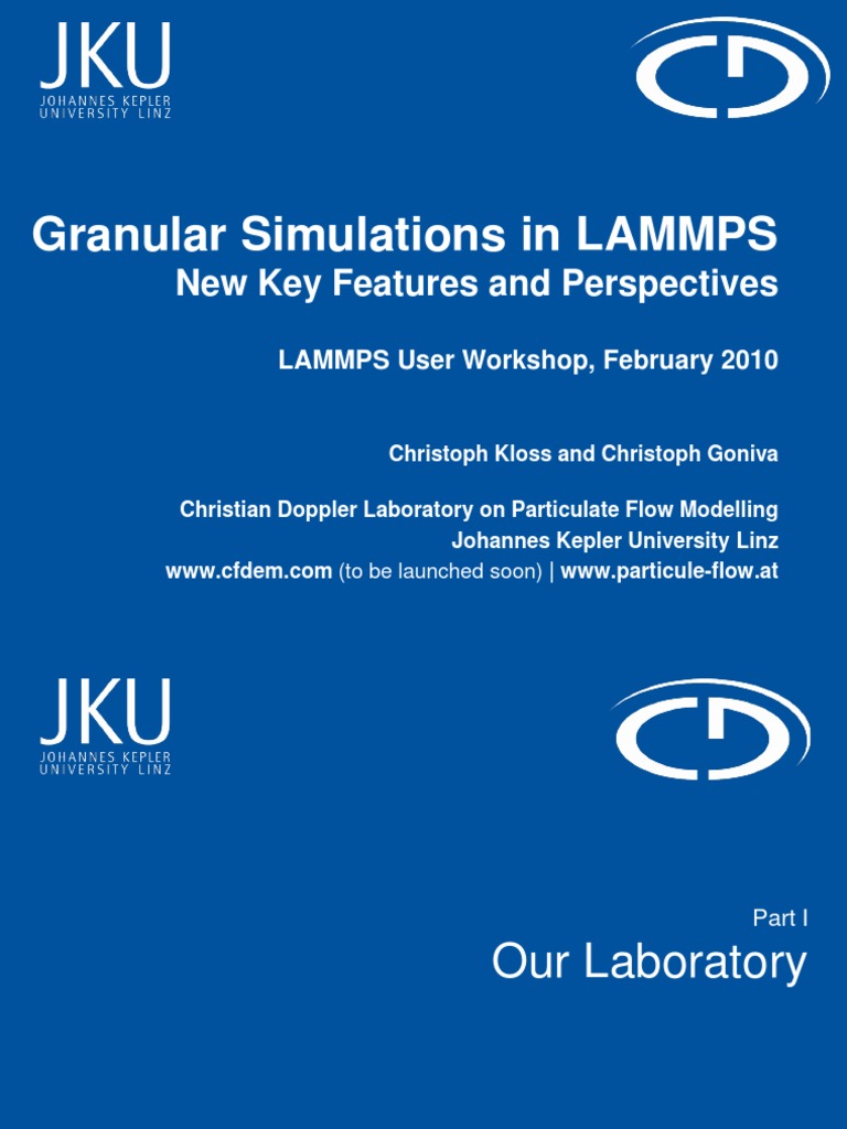 Granular Simulations in LAMMPS: New Key Features and Perspectives | PDF ...