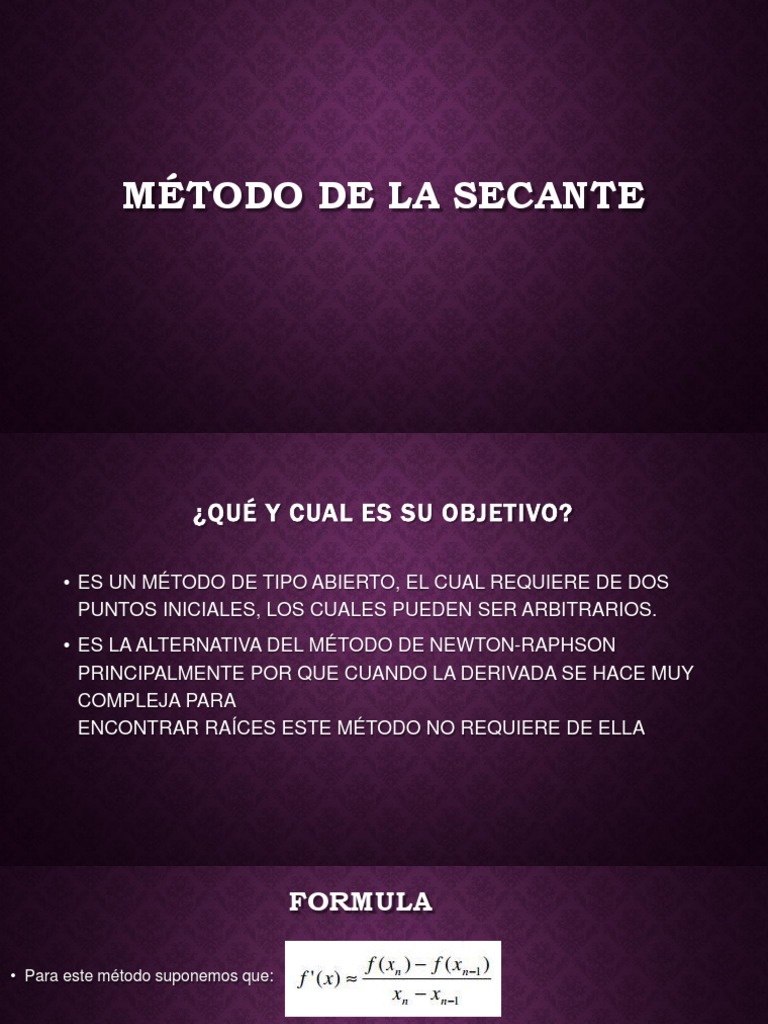 Método de La Secante | PDF