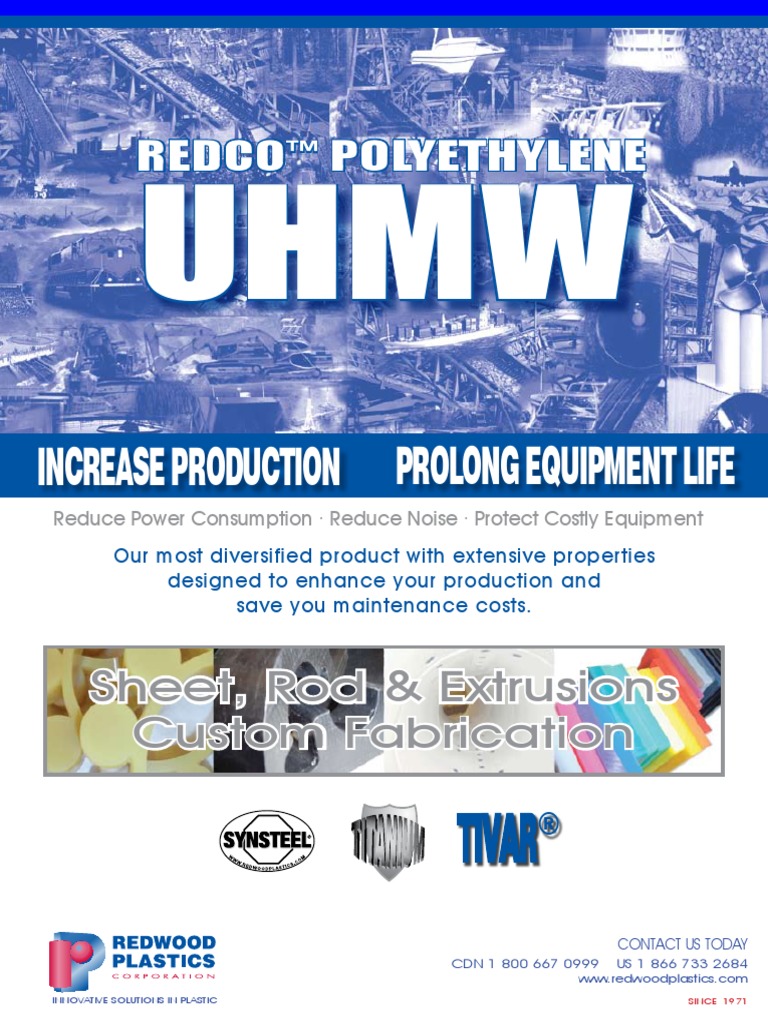 REDCO™ Polyrthylene UHMWPE | PDF | Wear | Bearing (Mechanical)