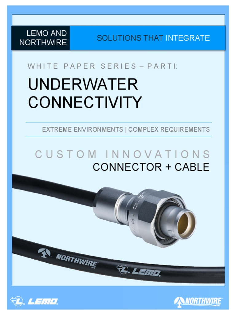 Underwater Connectivity - Cable and Connection Solutions For Underwater ...