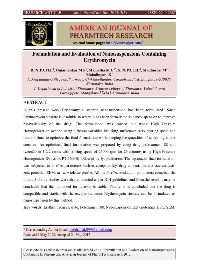 Nanosuspensi Jurnal | PDF | Scanning Electron Microscope ...