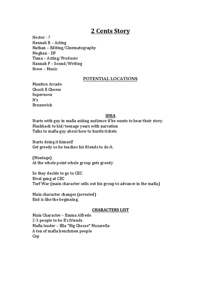 Mafia Storytelling Film Concept | PDF | Art