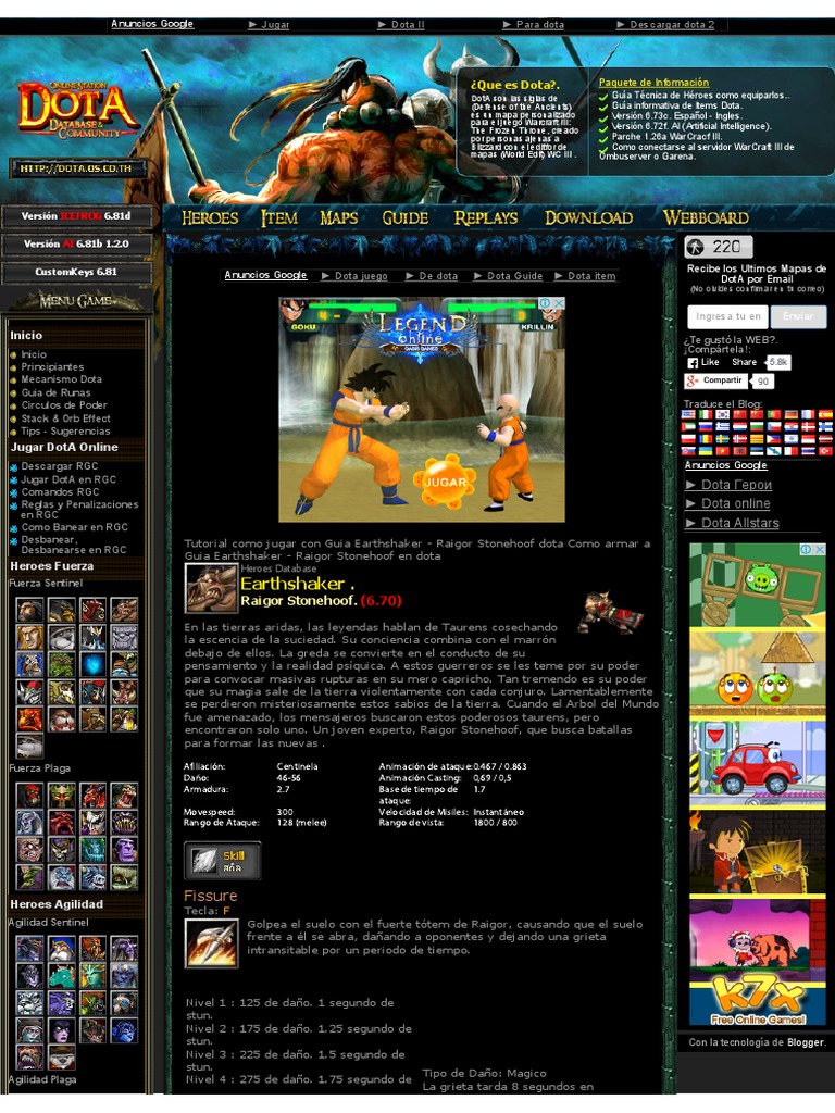 Guia Earthshaker - Raigor Stonehoof - Guia de DotA | PDF | Blizzard ...