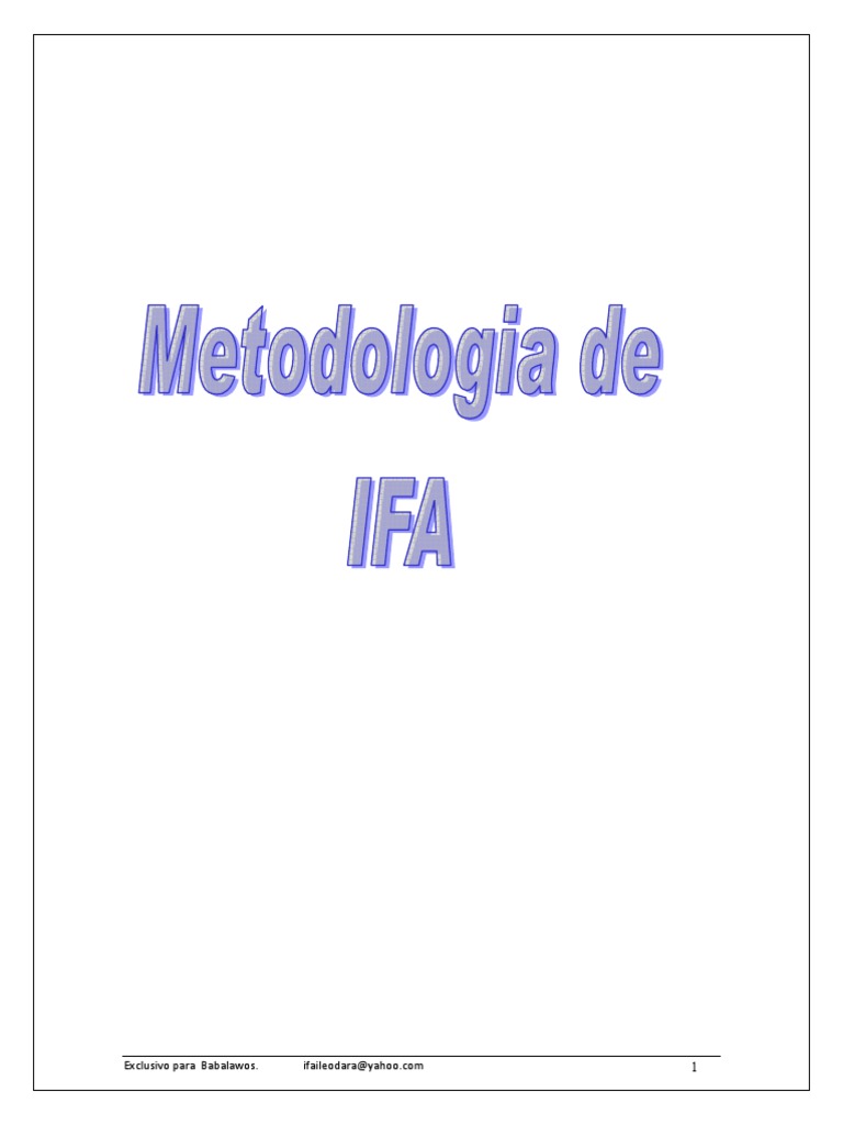 Metodología IFA@@@ | PDF | Religión y creencia | Science