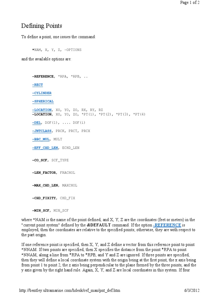 10 Defining Points | PDF | Cartesian Coordinate System | Bending