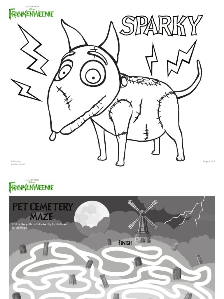 Frankenweenie Coloring Pages