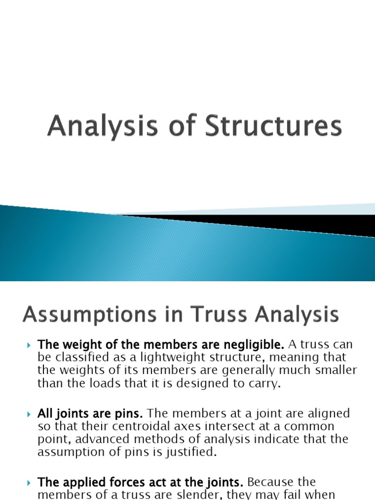 16 - Analysis of Structures | PDF | Truss | Building Engineering