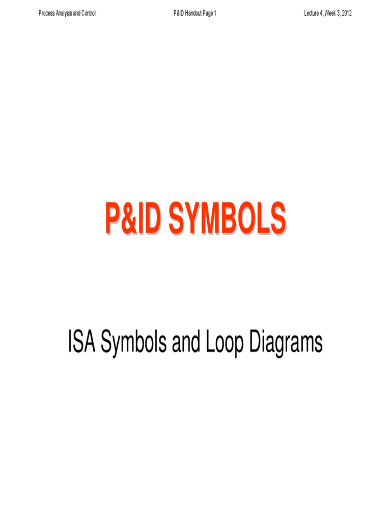 P&ID Handout | PDF | Business | Computers