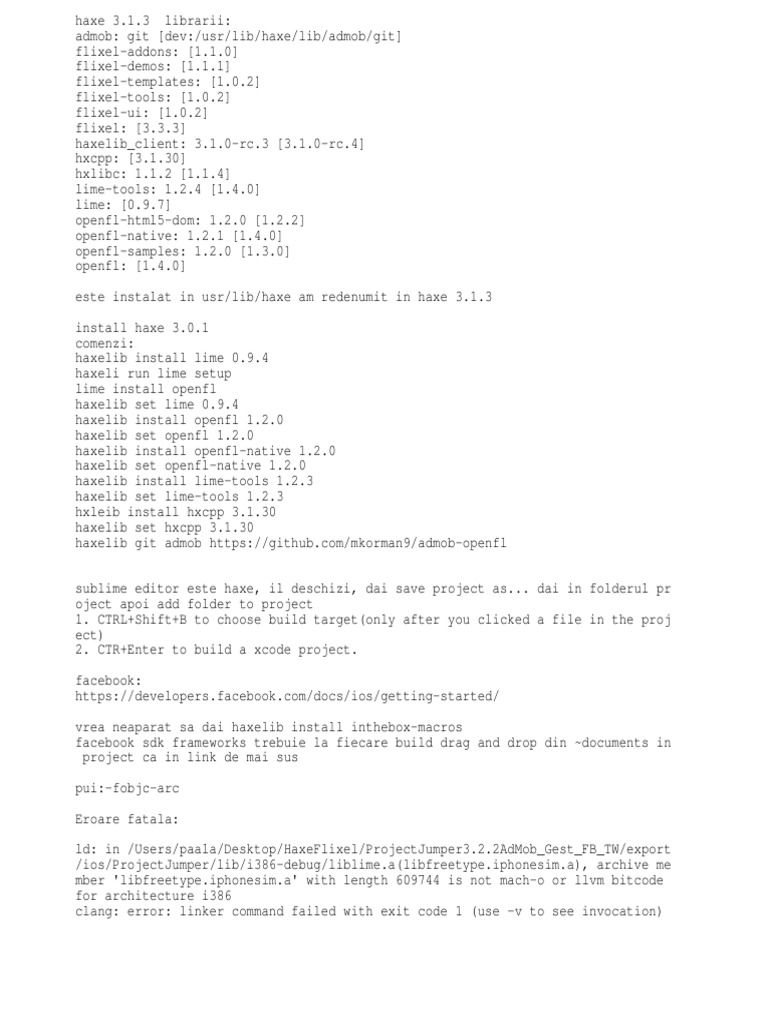 Haxe 3.1.3 Library Setup Guide | PDF | Computer Programming Tools | Apple Inc. Software