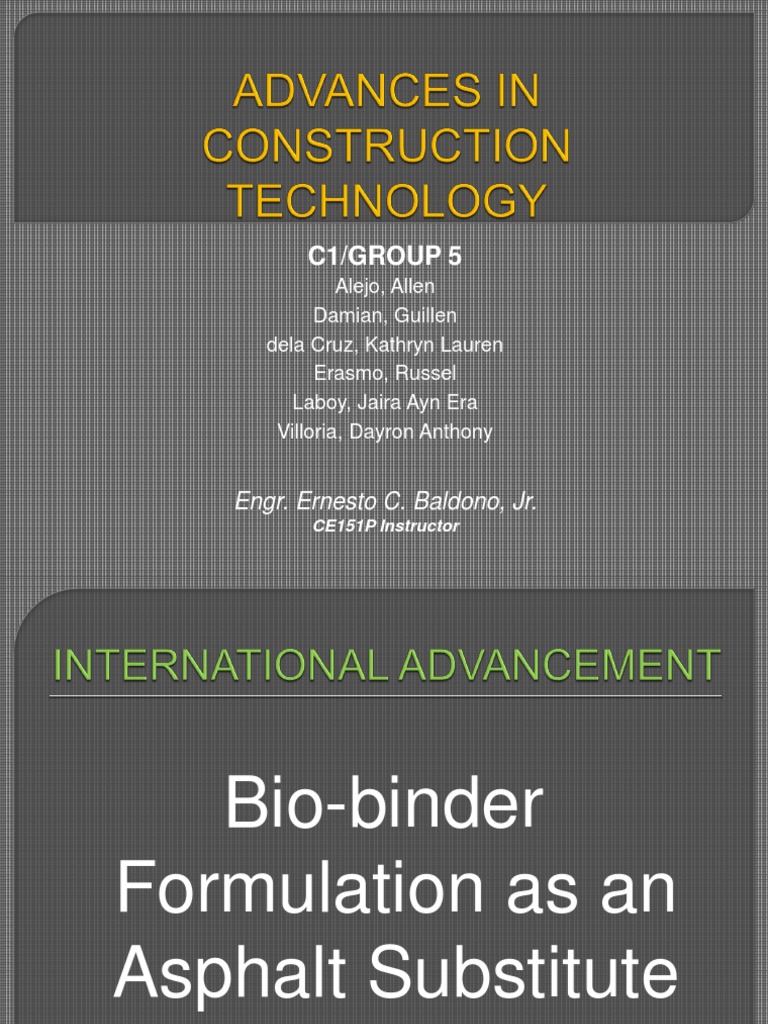 Advances in Construction Technology | PDF | Road Surface | Asphalt